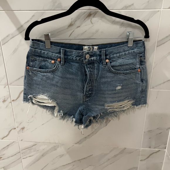 Free People | Shorts | We The Free Free People Loving Good Vibrations Cutoffs Shorts | Poshmark